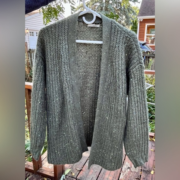 American Eagle Outfitters | Sweaters | Chunky Green Cardigan Sweater ...